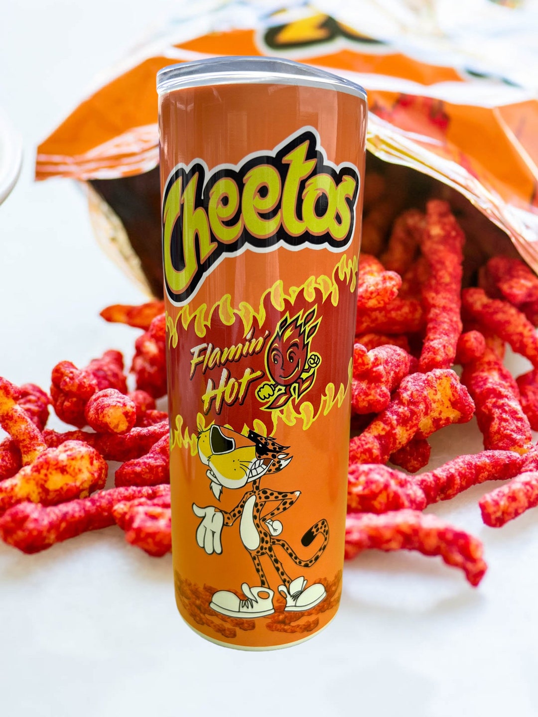 Hot Cheetos Tumbler Sublimation Hot Cheetos Forever Yellow and Orange ...