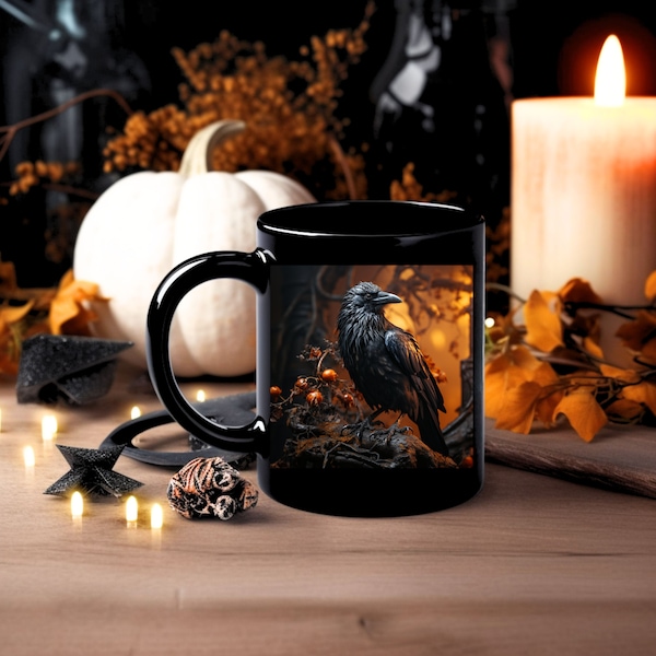 Raven Mug - Etsy
