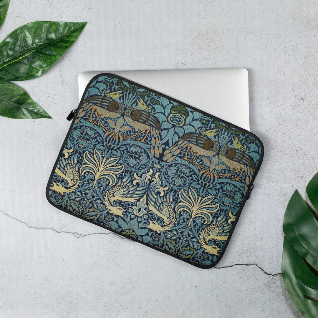William Morris Laptop Sleeve | Peacock and Dragon Laptop Sleeve | William Morris Laptop Case ...