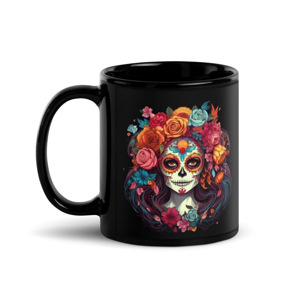 Dia De Los Muertos Mug Day of the Dead Mug Halloween - Etsy