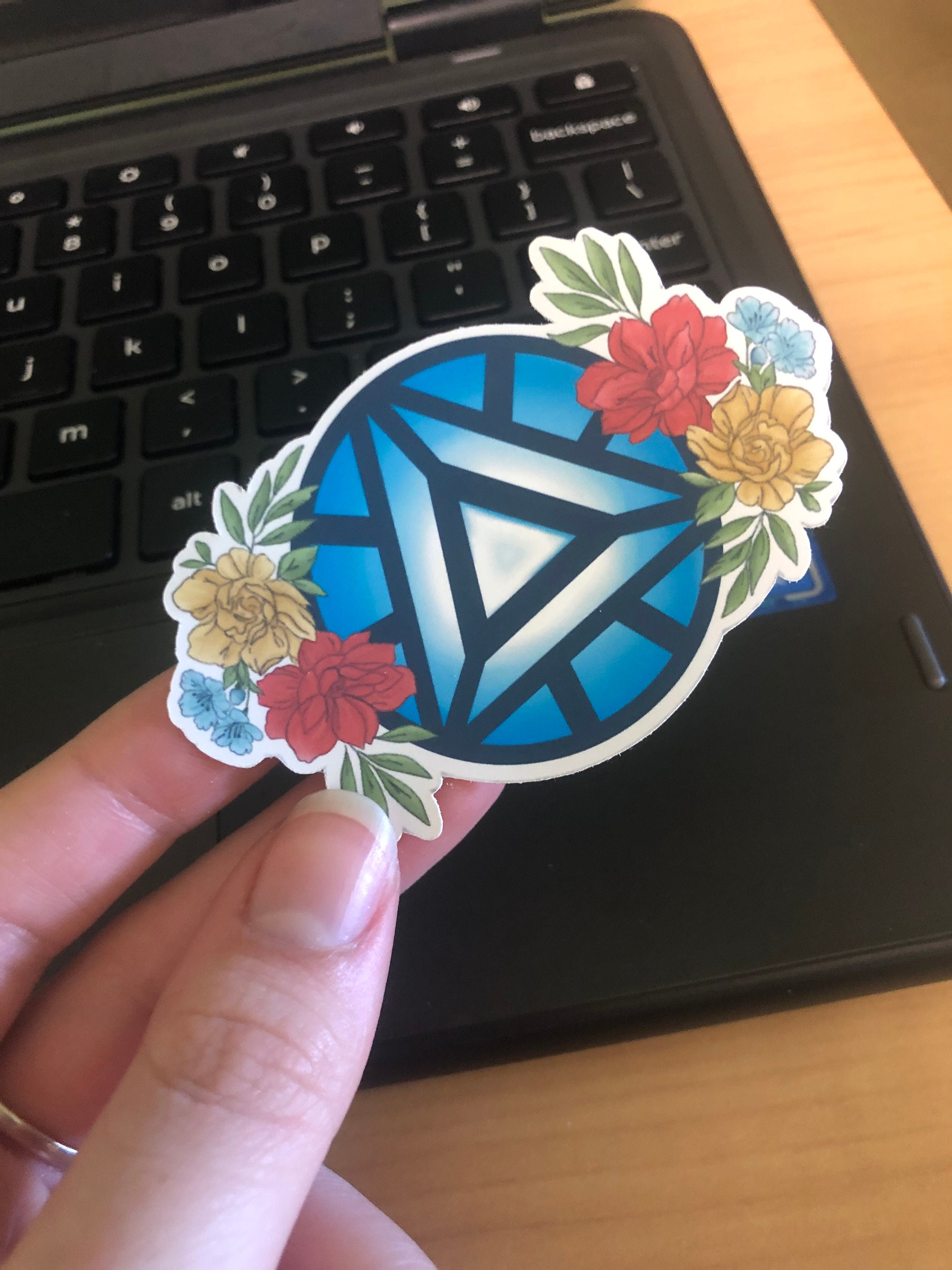 Avengers Logos Floral Sticker Set - Etsy