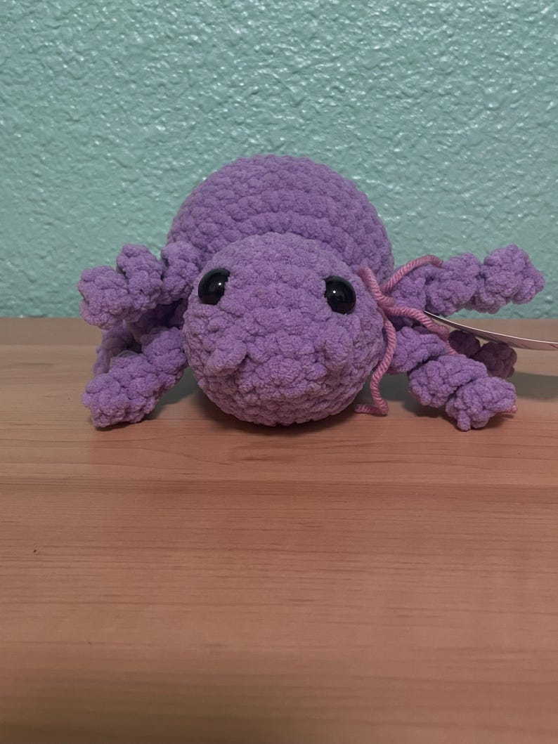 Crocheted Purple Spider Plush - Etsy