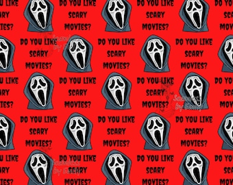 Horror/halloween Seamless File//scream-pink - Etsy