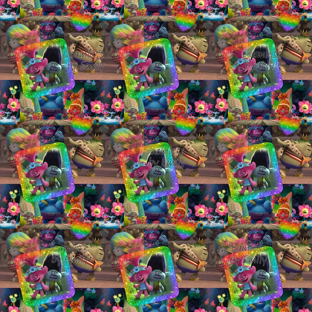 Trolls Collage Seamless File - Etsy