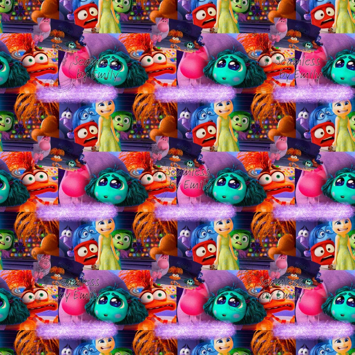 Inside Out 2 Collage Seamless File - Etsy