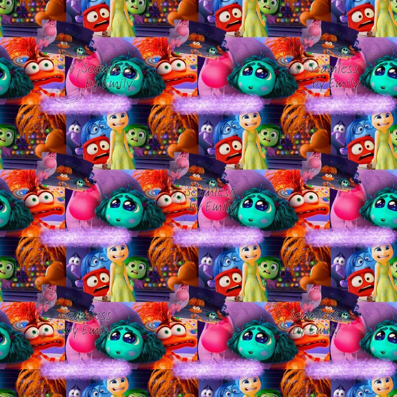 Inside Out 2 Collage Seamless File - Etsy