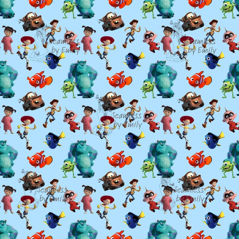 Character Mashup Seamless File - Etsy