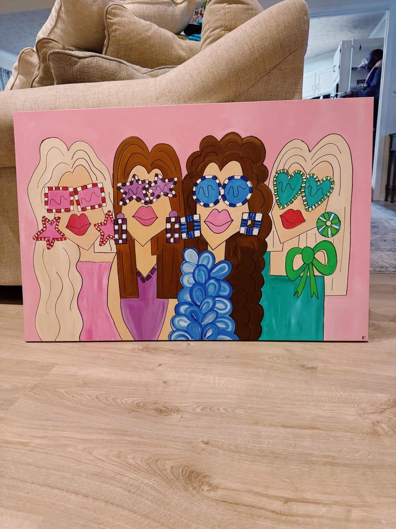 Custom Roommates on Canvas - Etsy