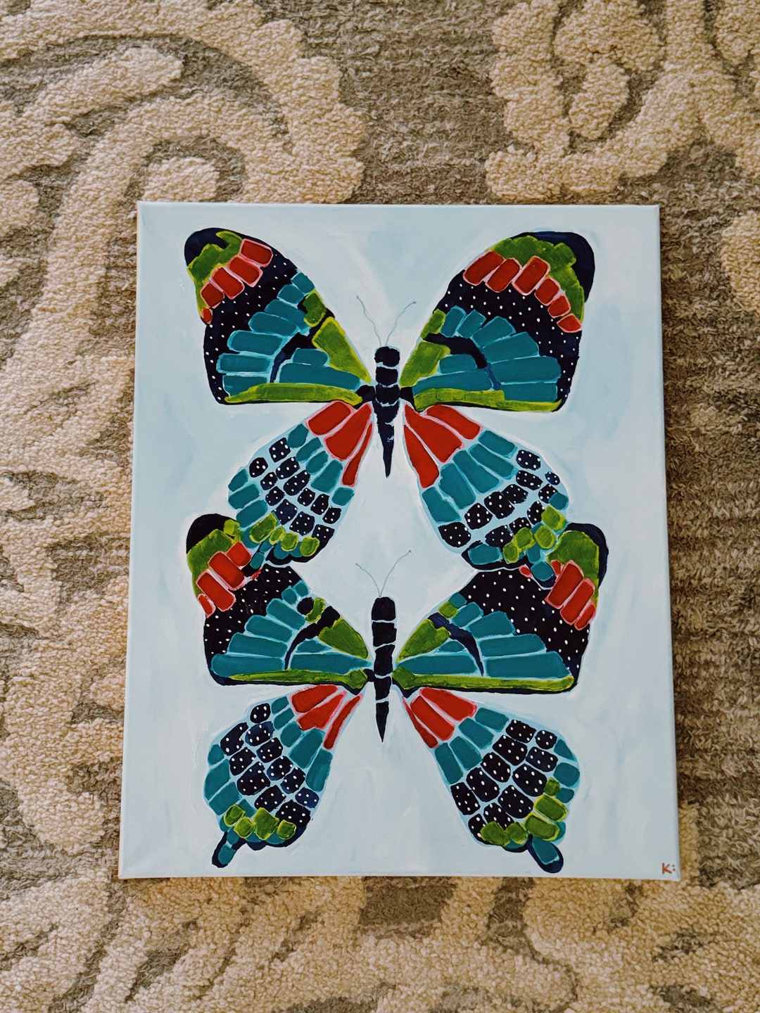Acrylic Double Butterflies - Etsy
