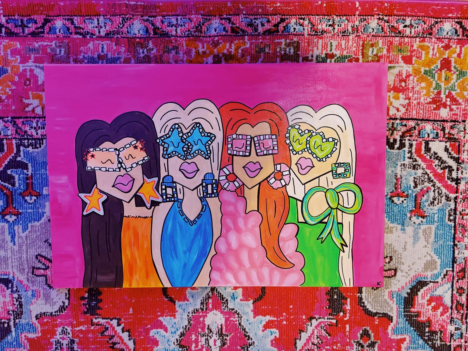 Custom Roommates on Canvas - Etsy