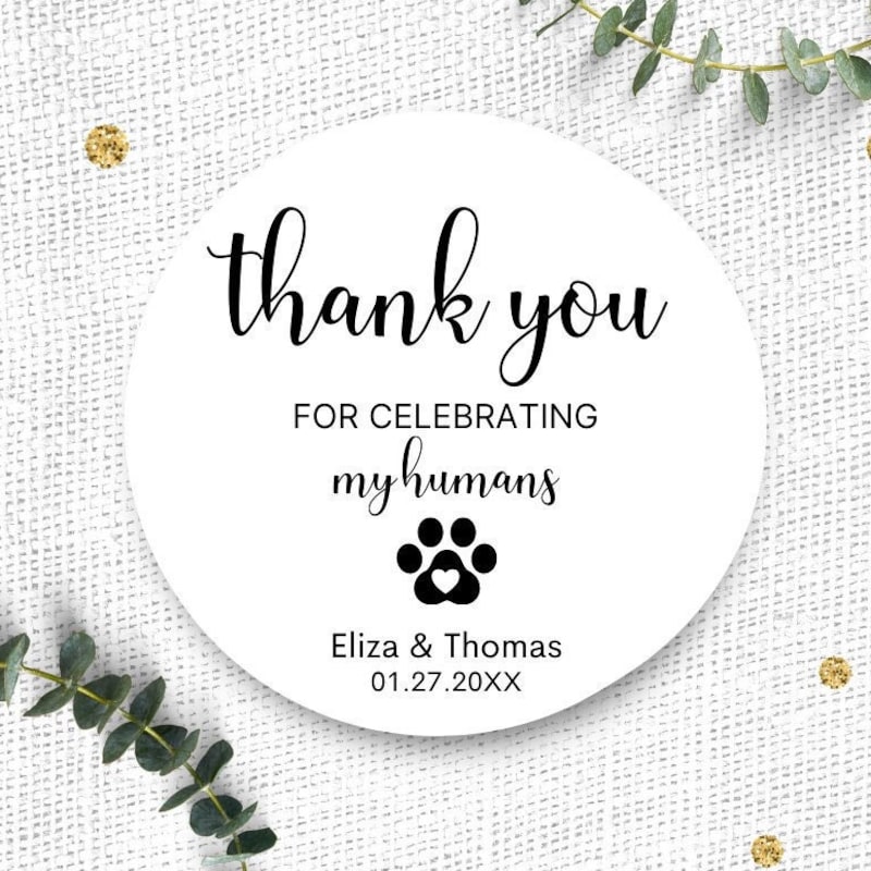 Dog Wedding Sticker - Etsy