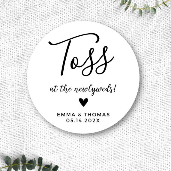 Wedding Toss Sticker Petal Toss Sticker Confetti Toss Toss - Etsy