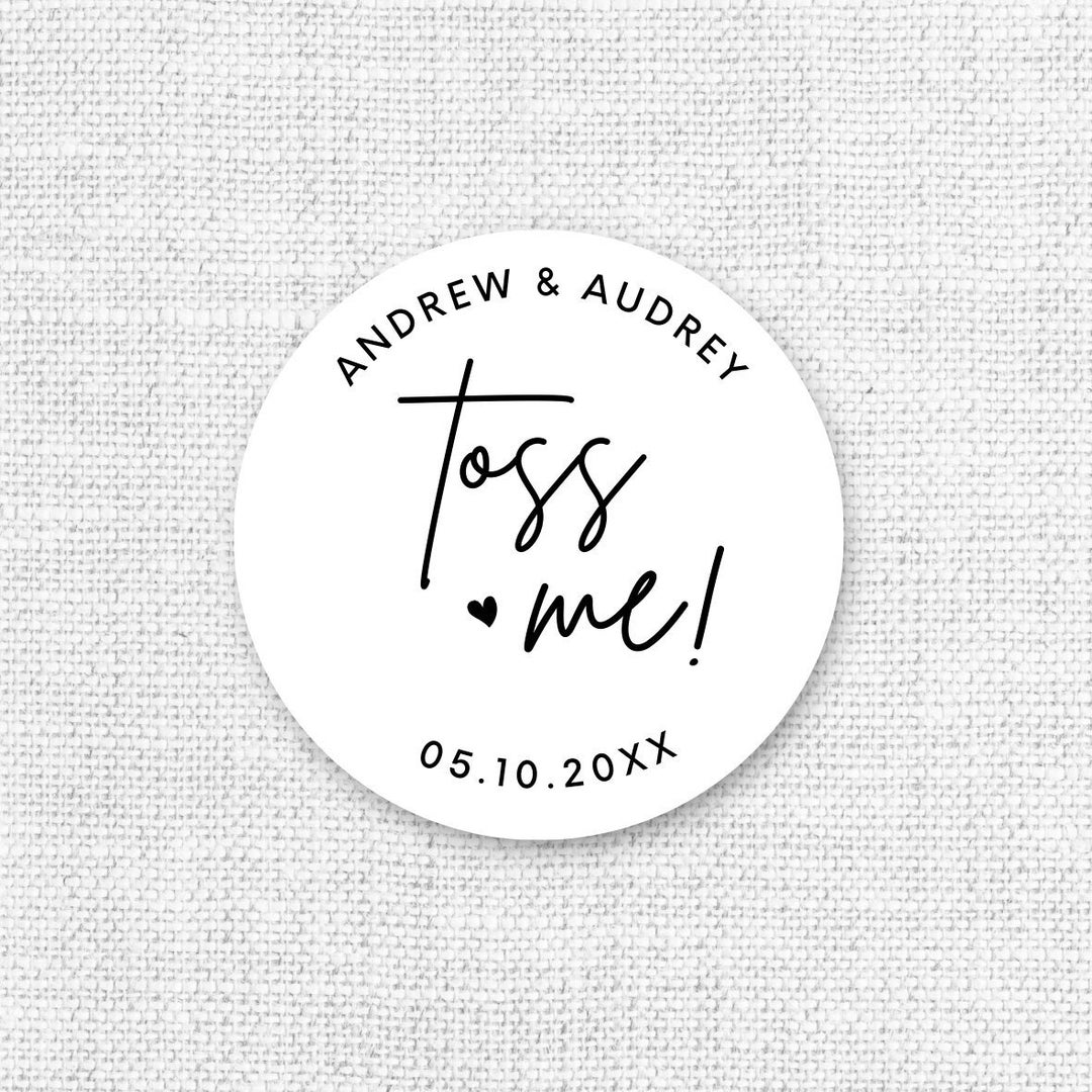 Personalized Wedding Toss Stickers, Confetti, Petal, Lavender - Etsy