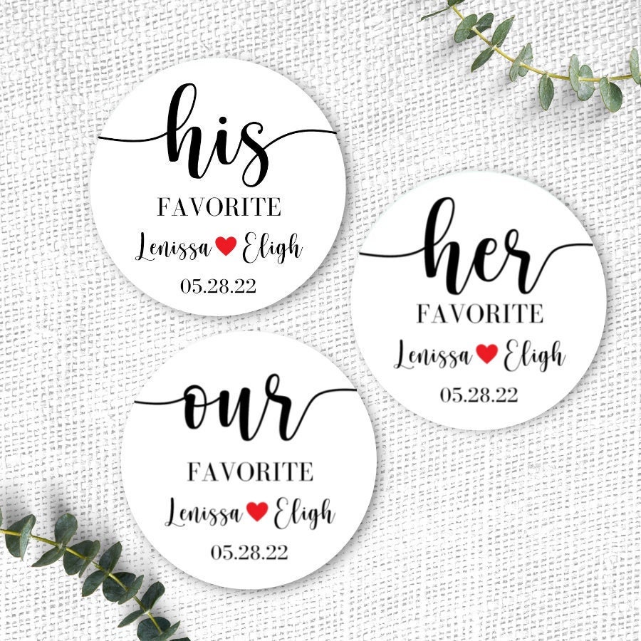 His Favorite Sticker Her Favorite Sticker His Her Favorite | Etsy