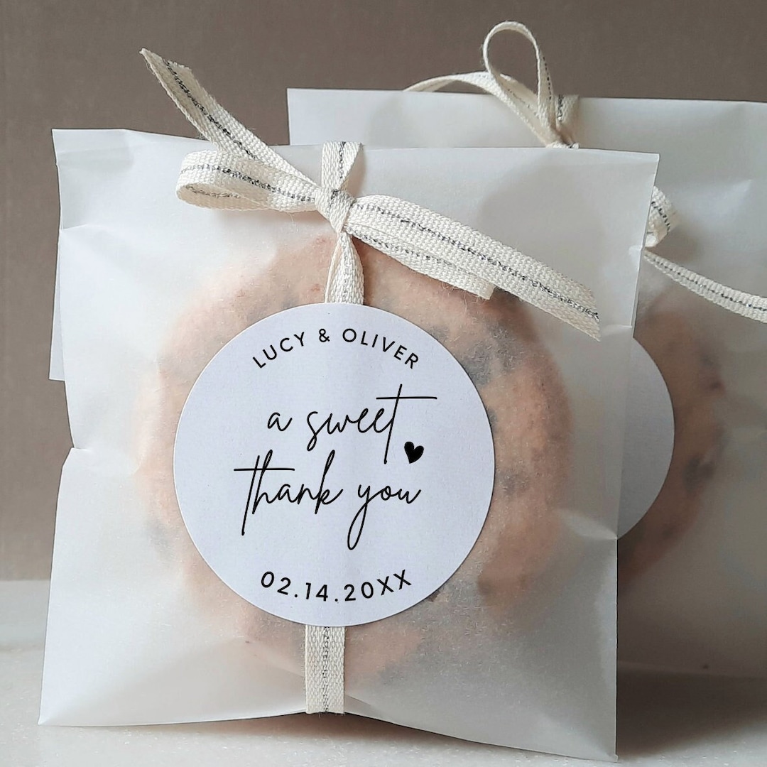 A Sweet Thank You, Sweet Thank You Sticker Wedding Sticker, Thank You ...