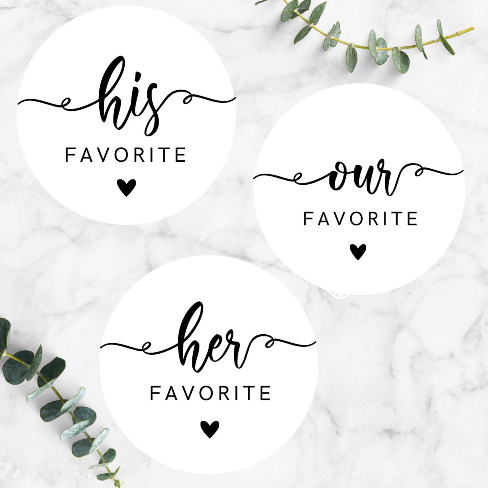 His Favorite Sticker, Her Favorite Sticker, His Favorite Labels, Her ...