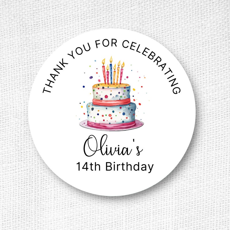 Happy Birthday Sticker - Etsy
