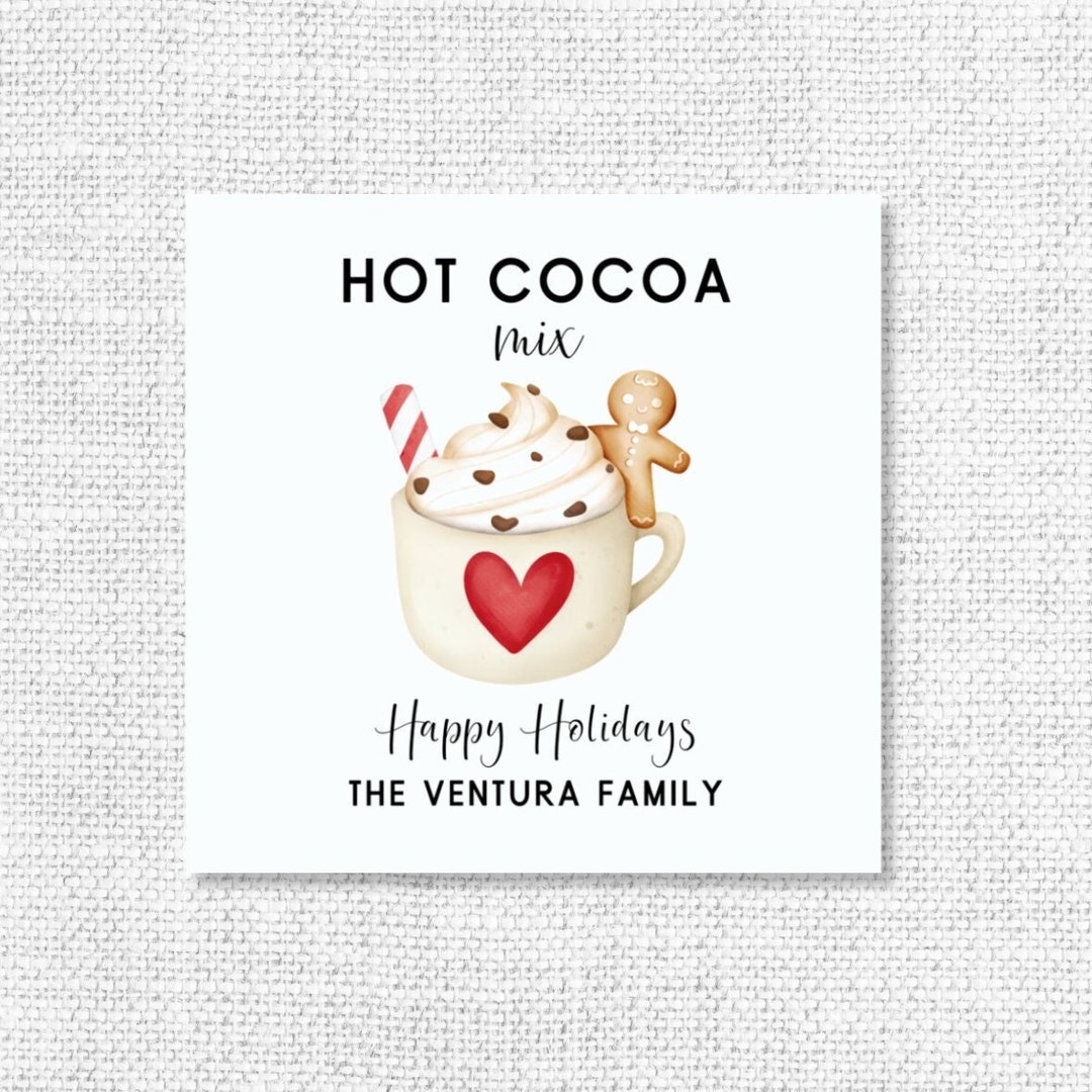 Hot Chocolate Sticker, Hot Cocoa Sticker, Christmas Sticker, Holiday ...