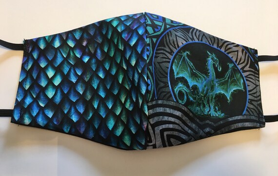 Blue Dragon Mask | Etsy