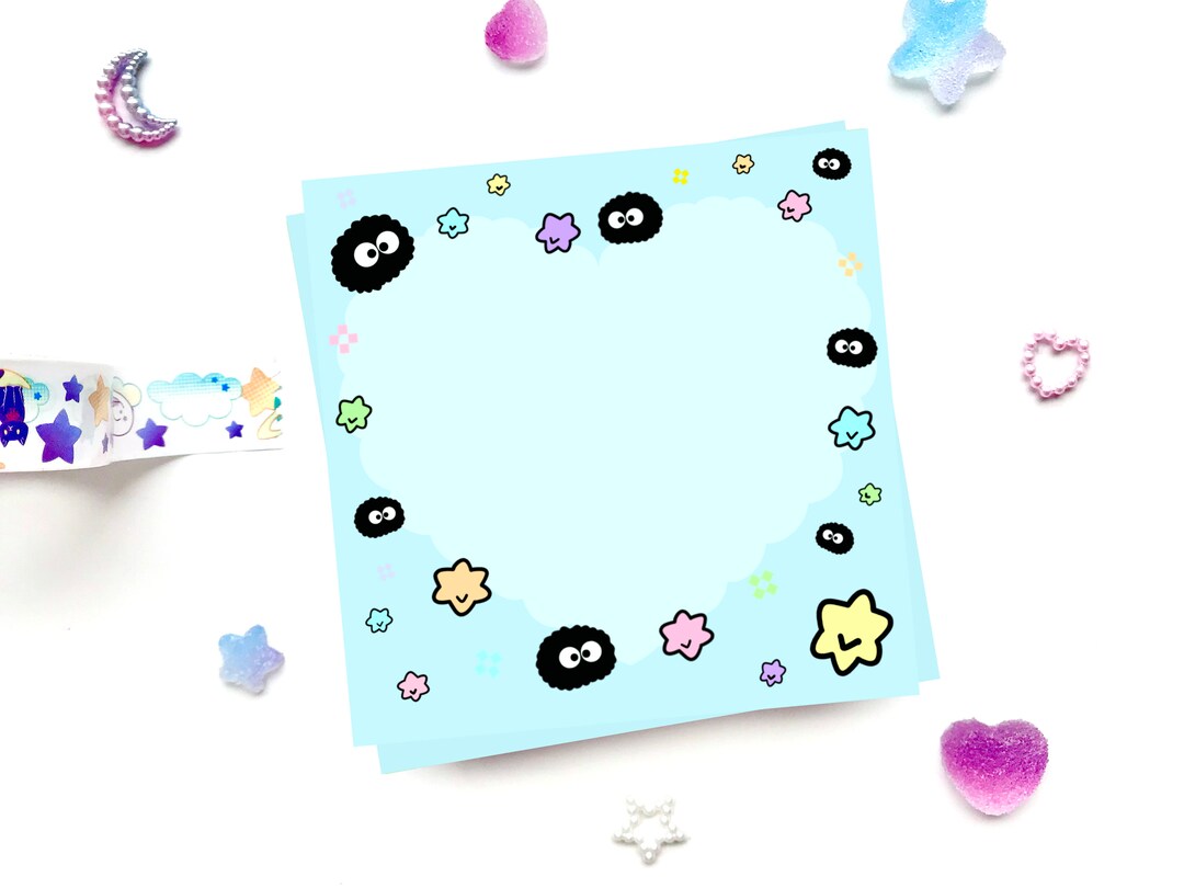 Blue Adorable Kawaii Soot Dust Sprites Spirited Away Totoro - Etsy