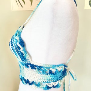 Blueberry Creamsicle Ariel Crochet Top 100% Cotton - Etsy
