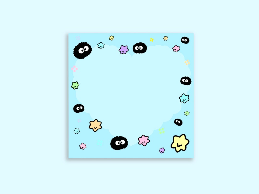 Blue Adorable Kawaii Soot Dust Sprites Spirited Away Totoro - Etsy