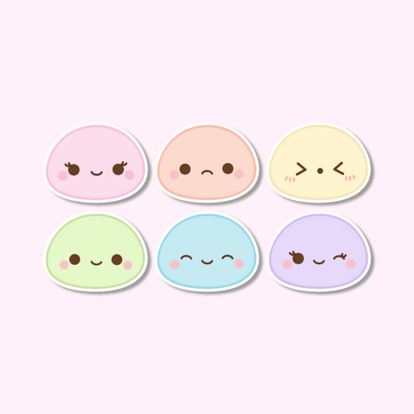 Mochi Sticker - Etsy