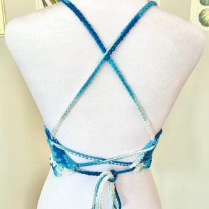 Blueberry Creamsicle Ariel Crochet Top 100% Cotton - Etsy