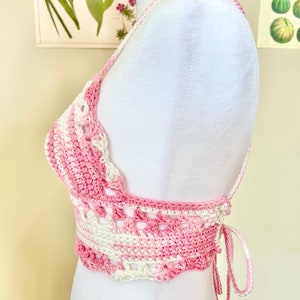 Strawberry Creamsicle Ariel Crochet Top 100% Cotton - Etsy