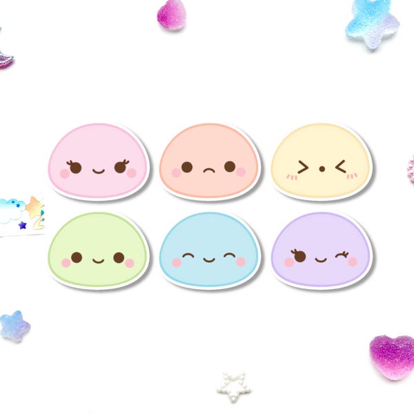 Mochi Sticker - Etsy