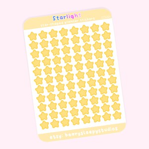 Starlight Mini Star Planner Sticker Sheet - Etsy