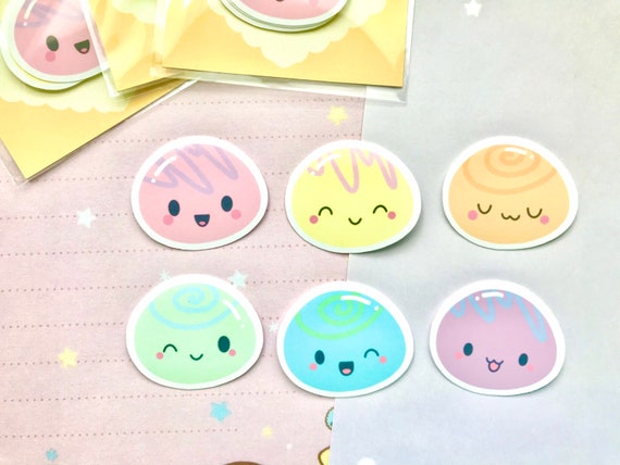 Mochi Dessert Sticker Set Mochi Friends | Etsy