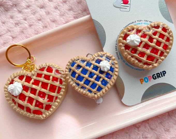 CUSTOM LISTING 4 Cherry Pie Keychains - Etsy