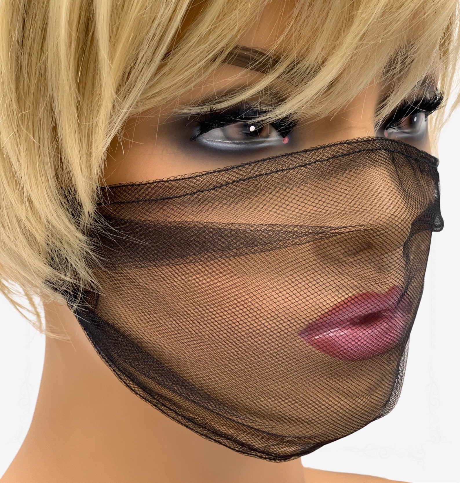 Black Mesh Mask Best Breathable Mask Netted Mask | Etsy