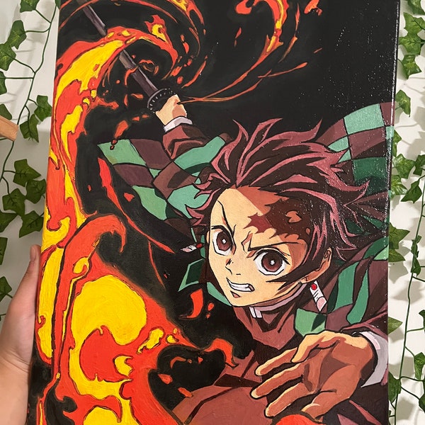 Demon Slayer Painting - Etsy
