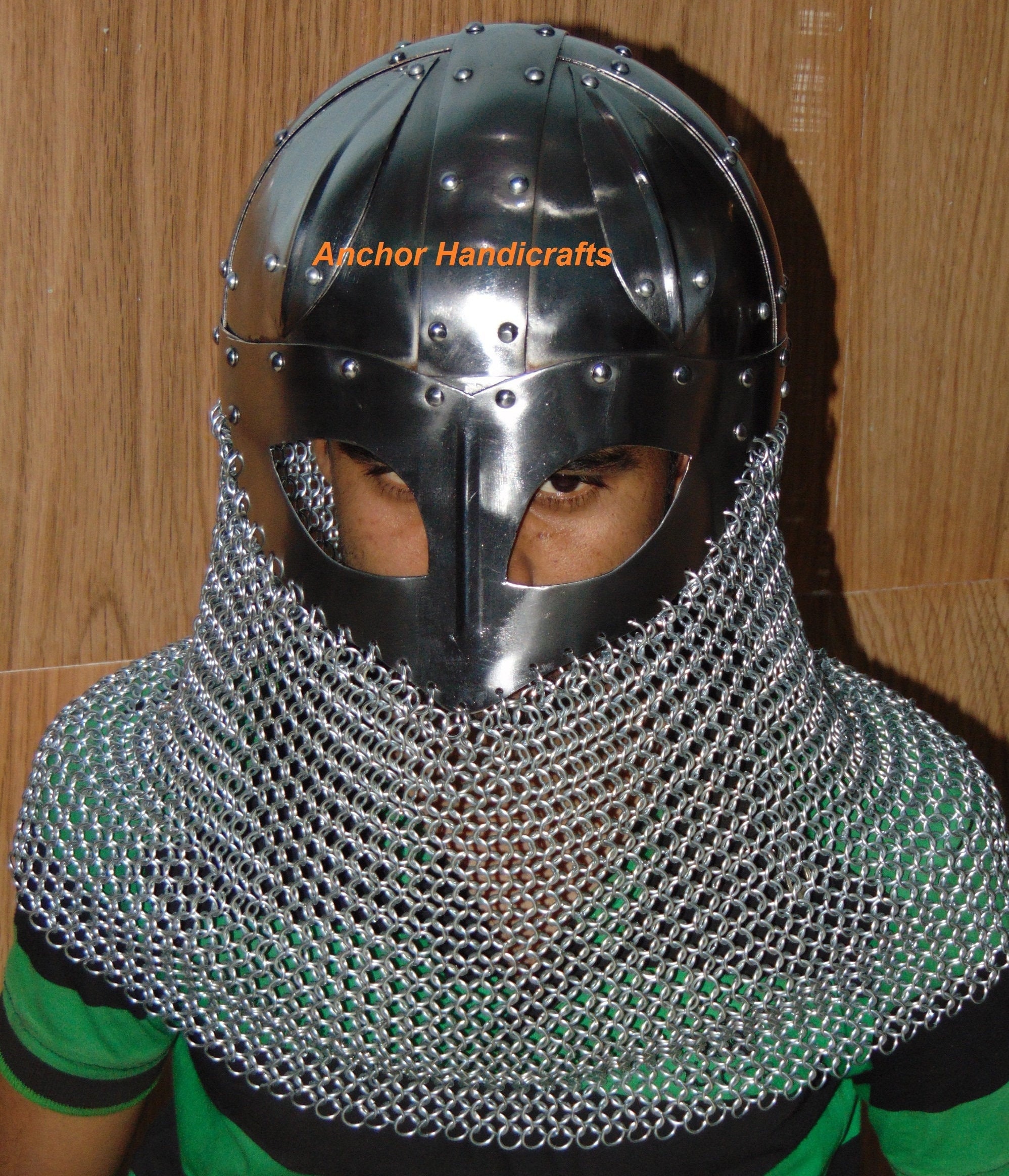 Medieval Collectible Chainmail Viking Armor Helmet 18 Gauge - Etsy