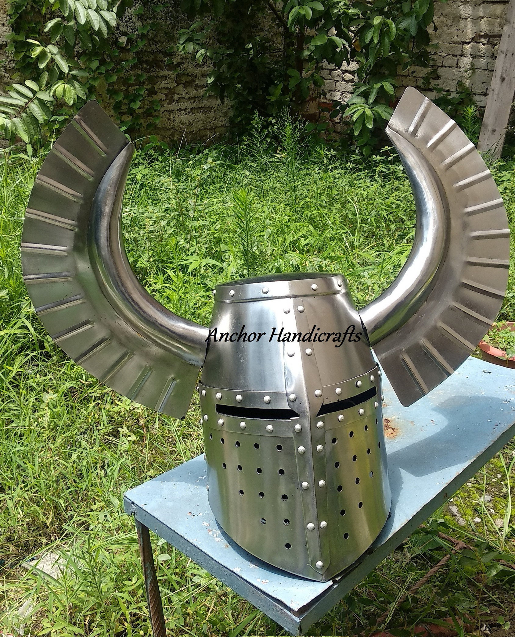 Medieval Knight Great Helmet With Teutonic Crest Wing Helmet - Warrior ...