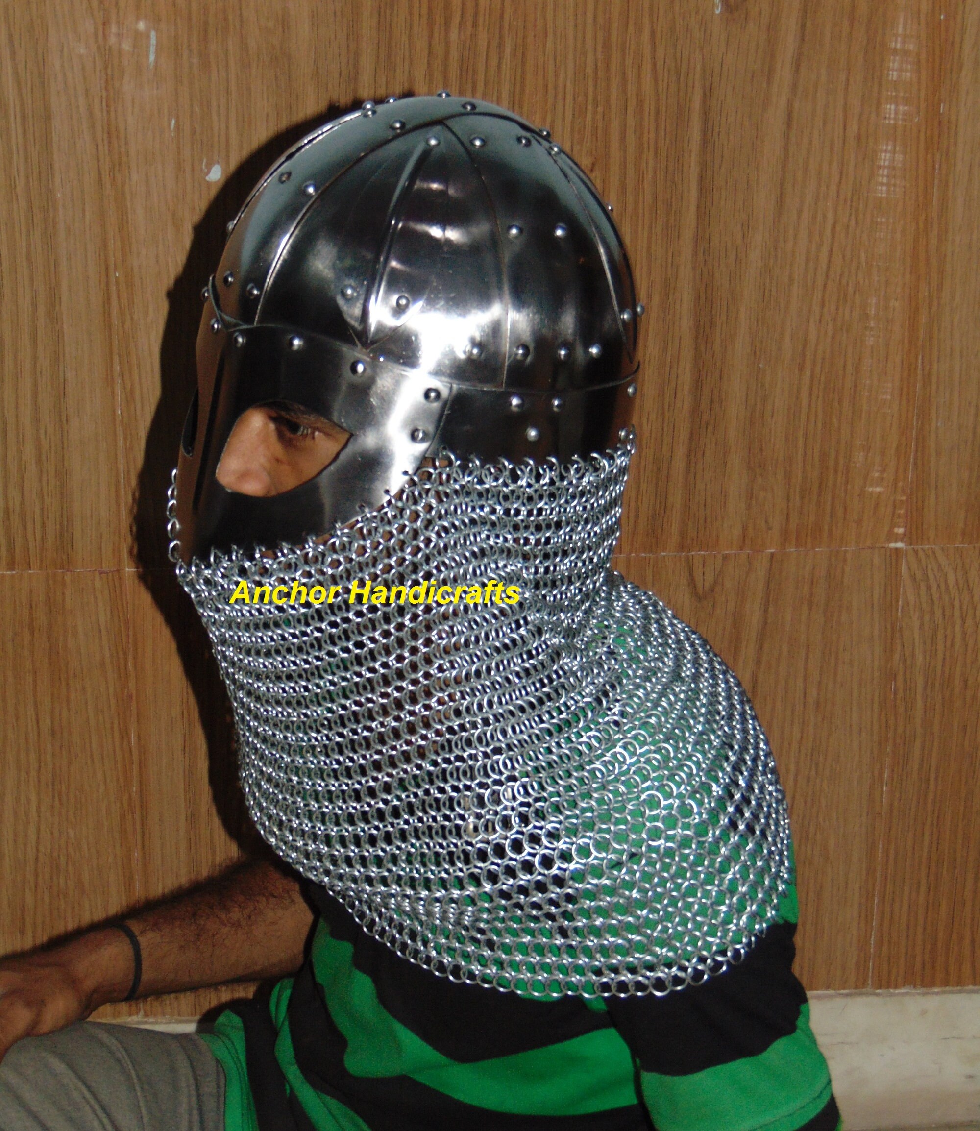 Medieval Collectible Chainmail Viking Armor Helmet 18 Gauge - Etsy