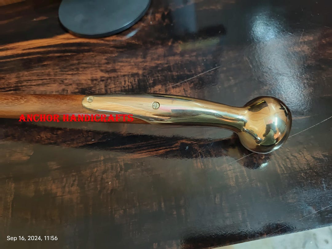 King Style Brass Horse Hames Designer Brass Head Handle Walking Stick ...