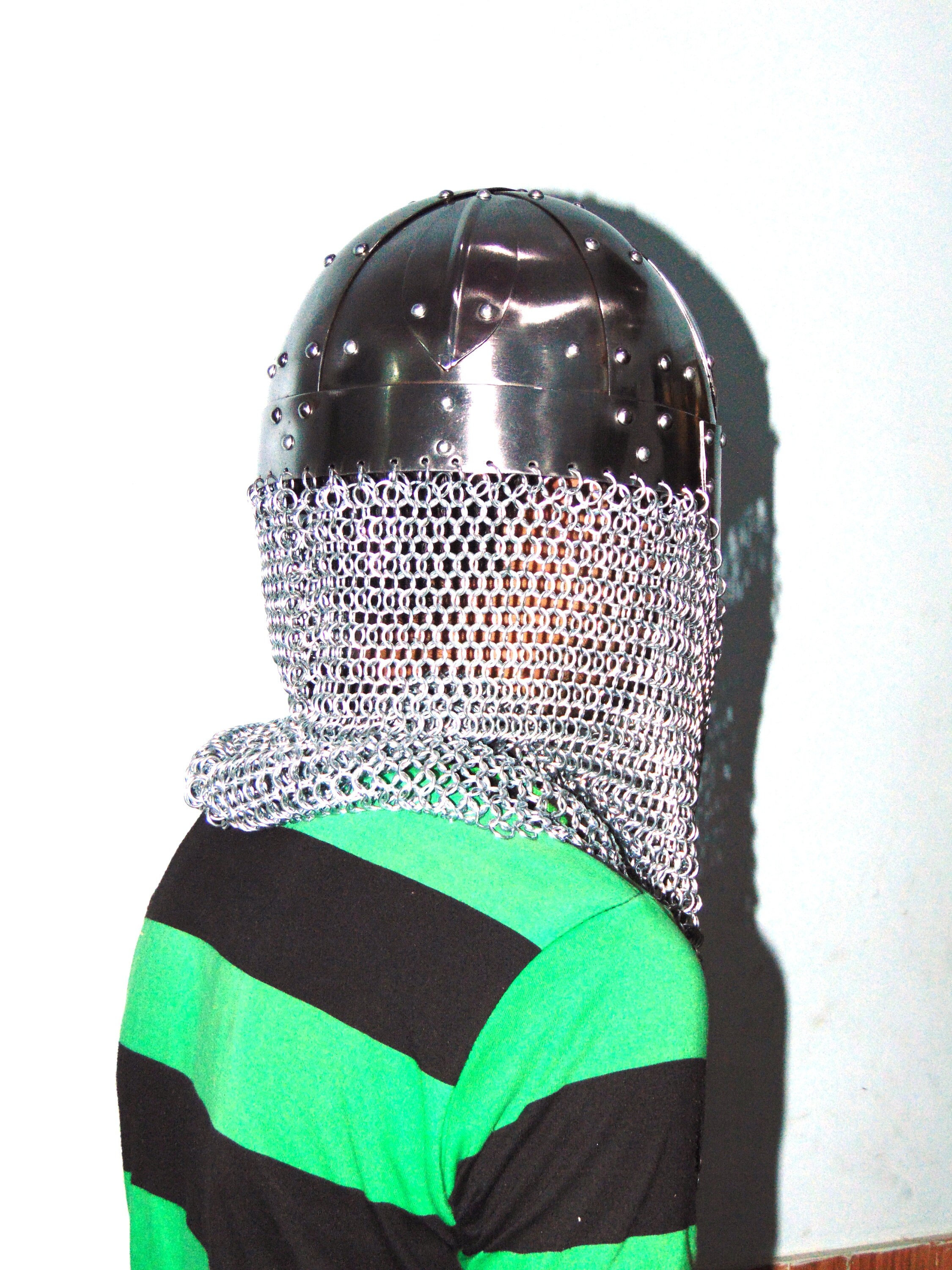 Medieval Collectible Chainmail Viking Armor Helmet 18 Gauge - Etsy