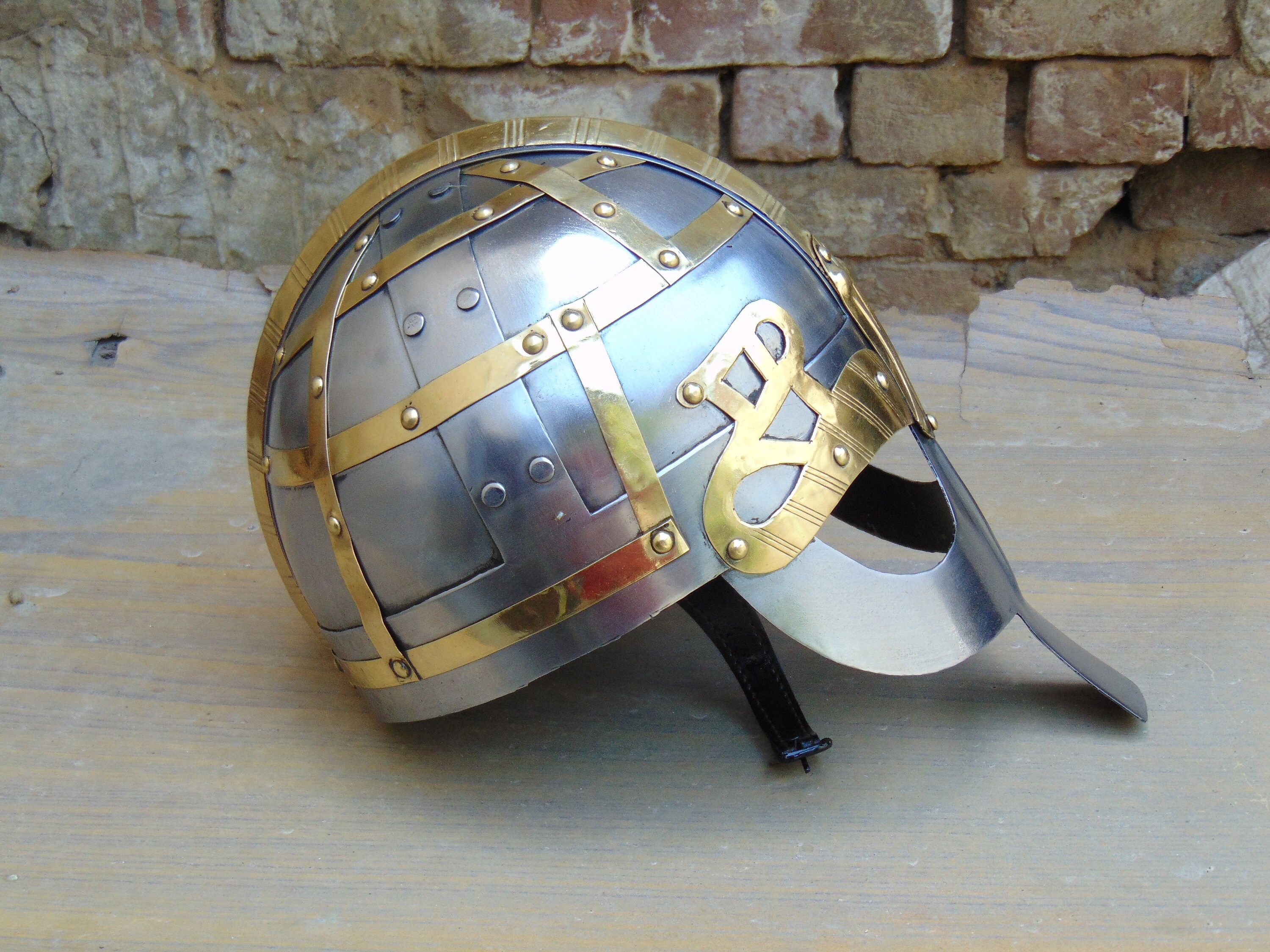 Medieval Silver and Brass Vintage Style Viking Spectacle Armor - Etsy