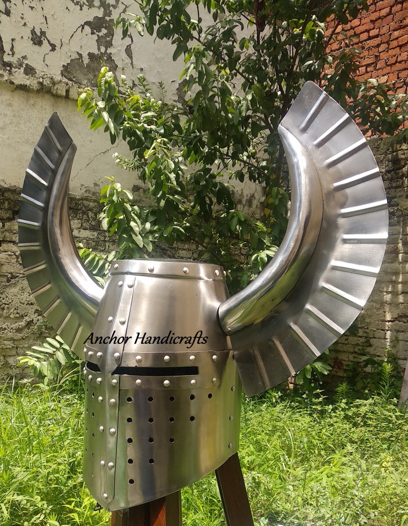 Medieval Knight Great Helmet With Teutonic Crest Wing Helmet - Warrior ...