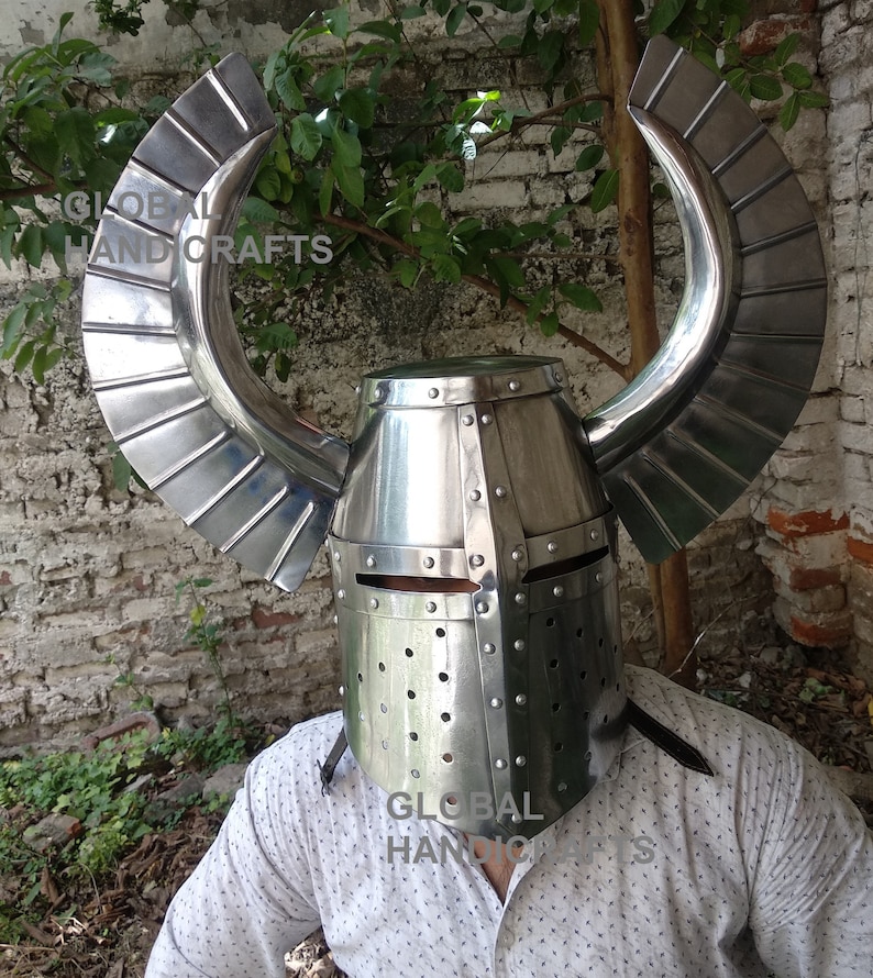 Medieval Knight Great Helmet With Teutonic Crest Wing Helmet | Etsy Canada