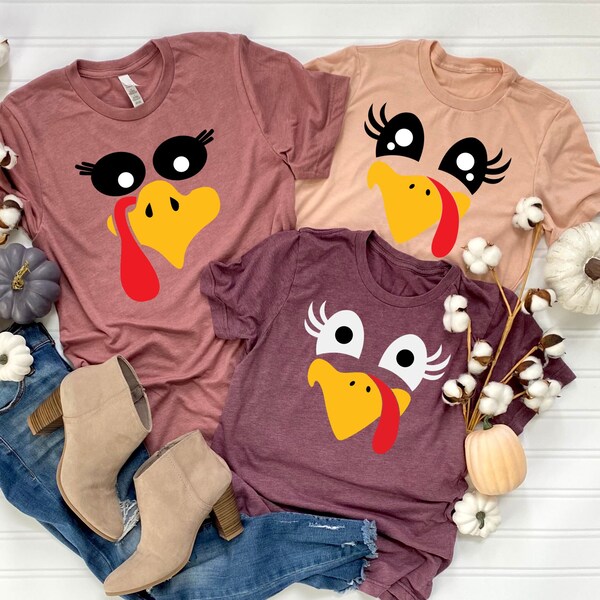 Turkey Face Shirt - Etsy