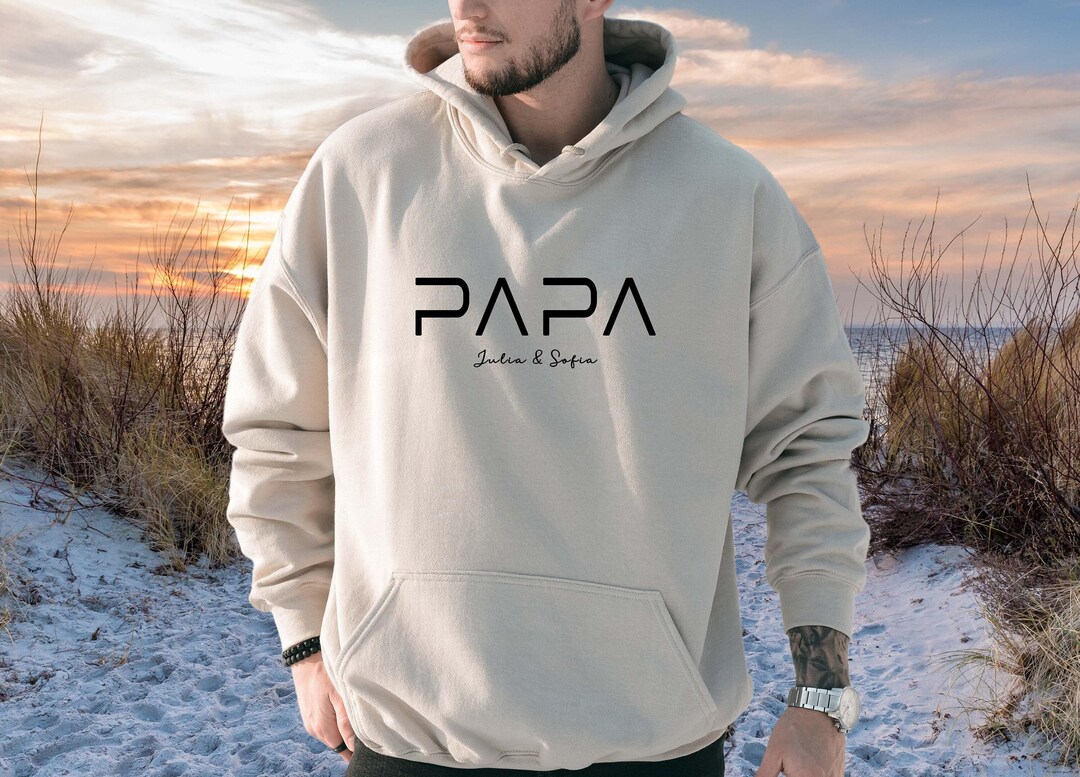 Custom Papa Hoodie With Kids Name, Custom Dada Sweatshirt, Father's Day ...