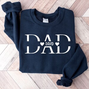 Dad Sweatshirt With Kids Names, Cool Dad Sweatshirt, New Dad Hoodie ...