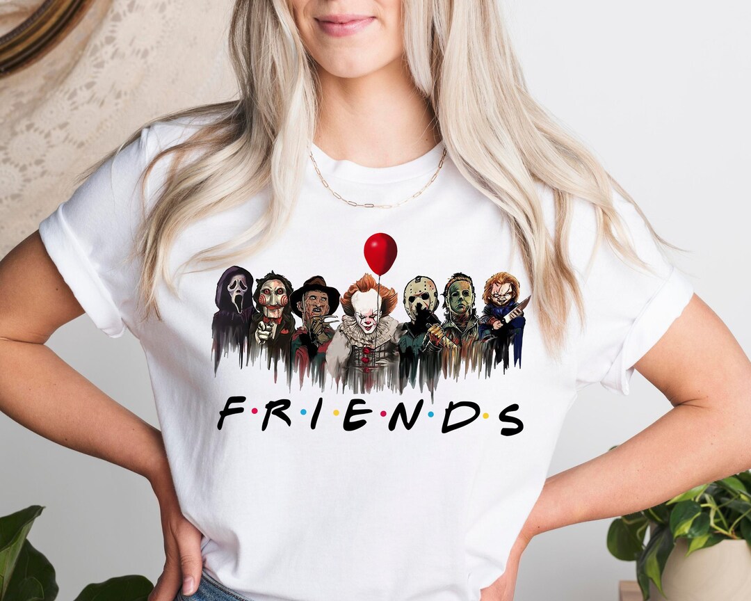 Friends Halloween Shirt Horror Characters Friends Shirt Horror Movie