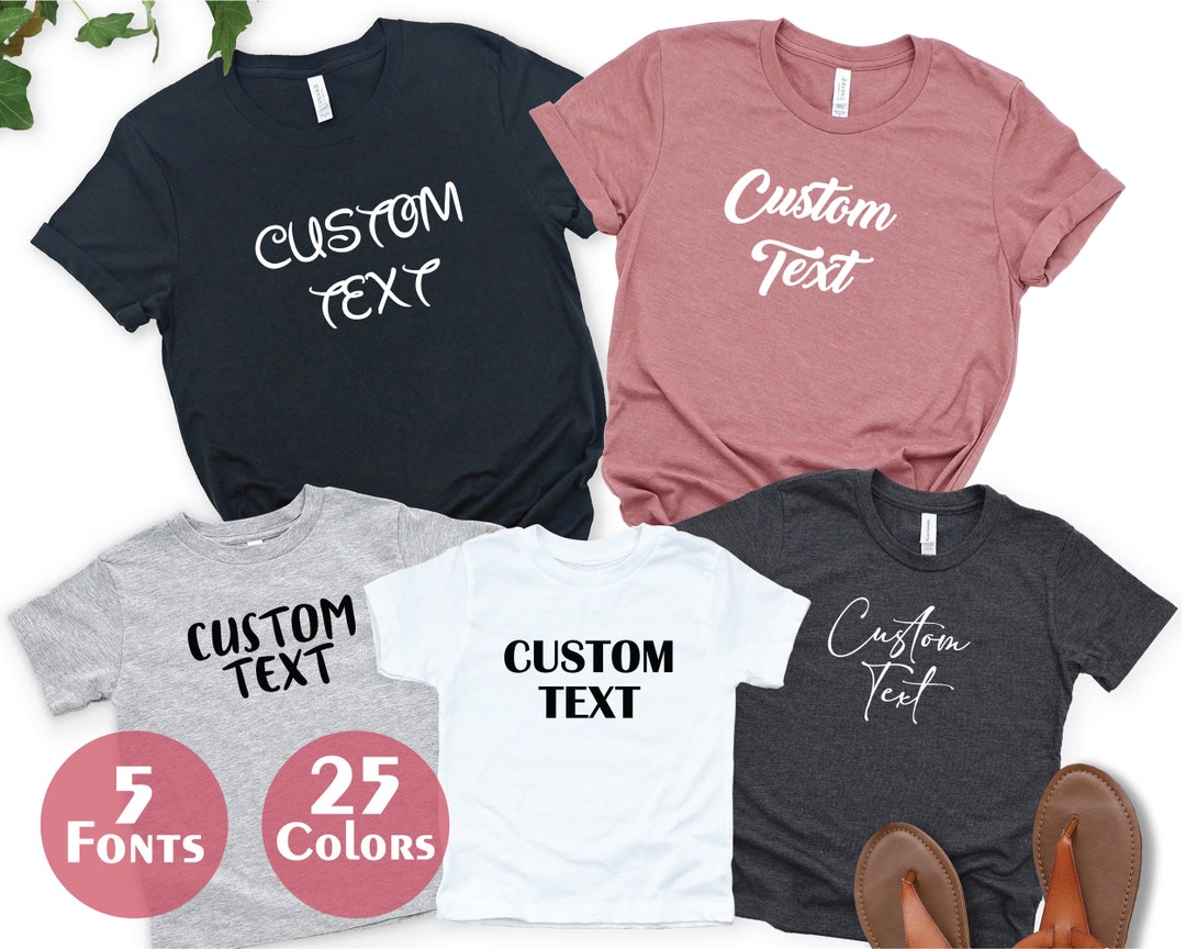 Personalized Tshirt, Custom T-shirt, Custom Shirt, Personalized Shirt ...