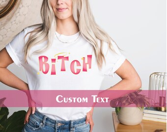 Hot Pink Custom T Shirt - Etsy