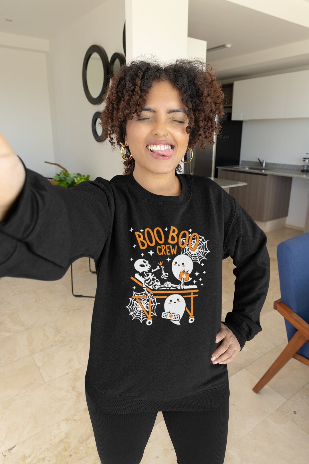 Boo Boo Crew Halloween Nurse Sweatshirt Gift for Halloween Season ...